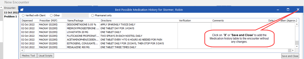 Best Possible Medication History (BPMH) Tool: meds\ Typing Template ...