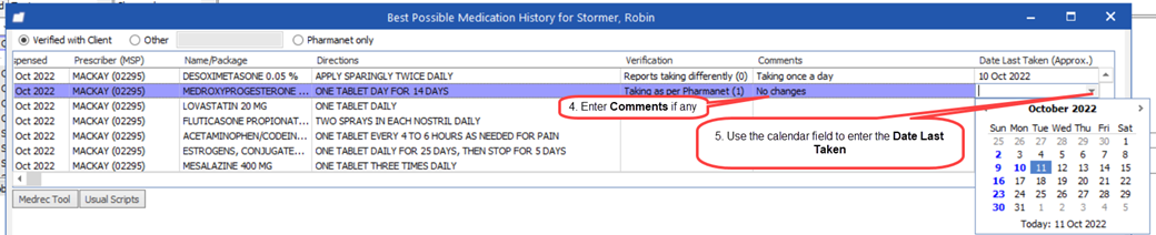 Best Possible Medication History (BPMH) Tool: meds\ Typing Template ...