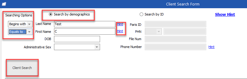 Client Registration Form – Profile EMR User Help