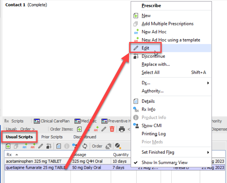 Usual Scripts Vulnerability – Profile EMR User Help