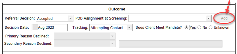 Overdose Outreach Team Form – Profile EMR User Help