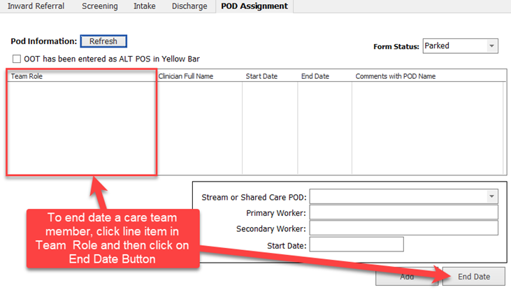 Overdose Outreach Team Form – Profile EMR User Help