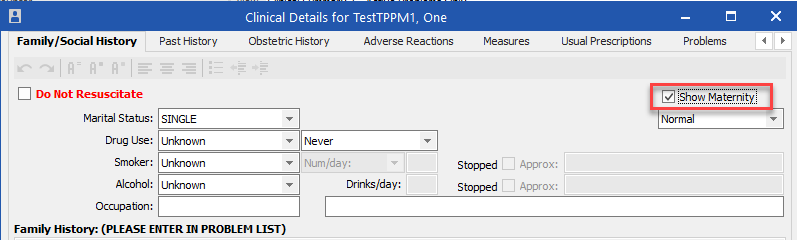 Antenatal Form – Profile EMR User Help