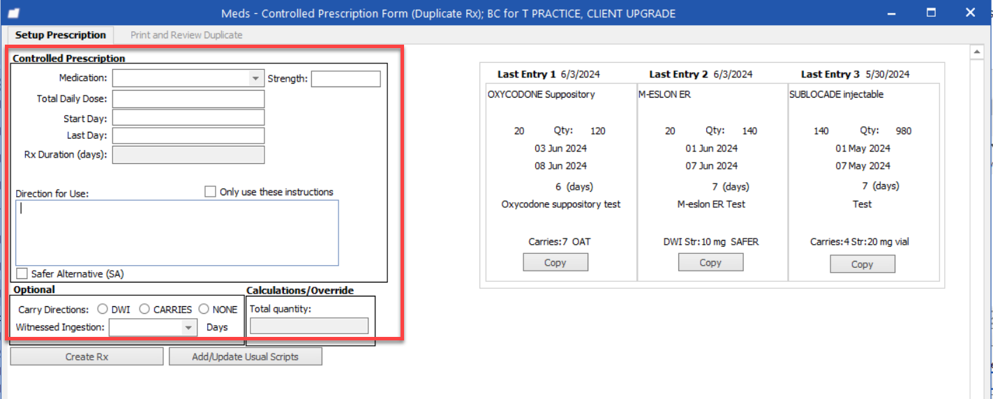 Create and Print a Controlled Prescription Form (Duplicate Rx ...