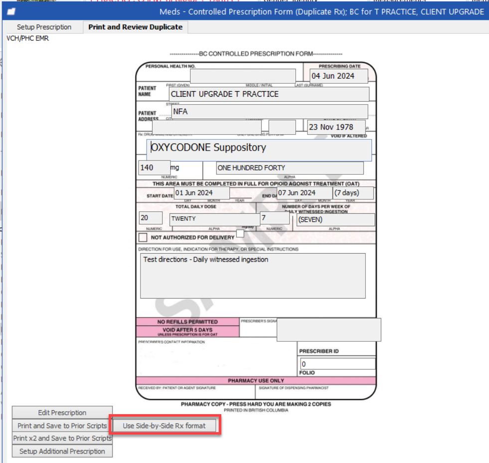 Create and Print a Controlled Prescription Form (Duplicate Rx ...