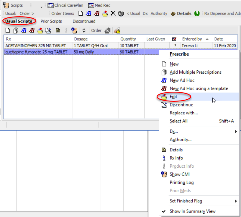 Usual Scripts Vulnerability – Profile EMR User Help