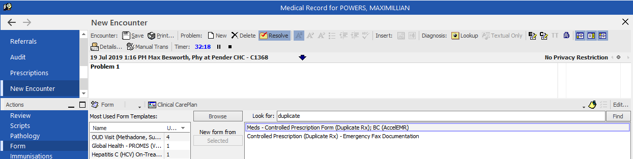 Create and Print a Controlled Prescription Form (Duplicate Rx ...