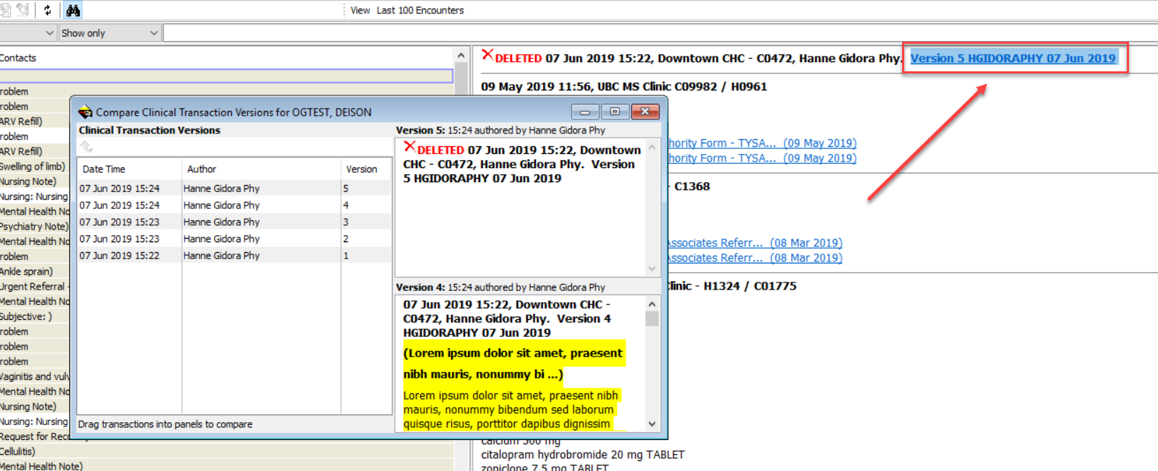 Recreate a Deleted Encounter – Profile EMR User Help