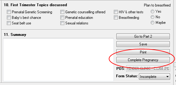 Antenatal Form – Profile EMR User Help
