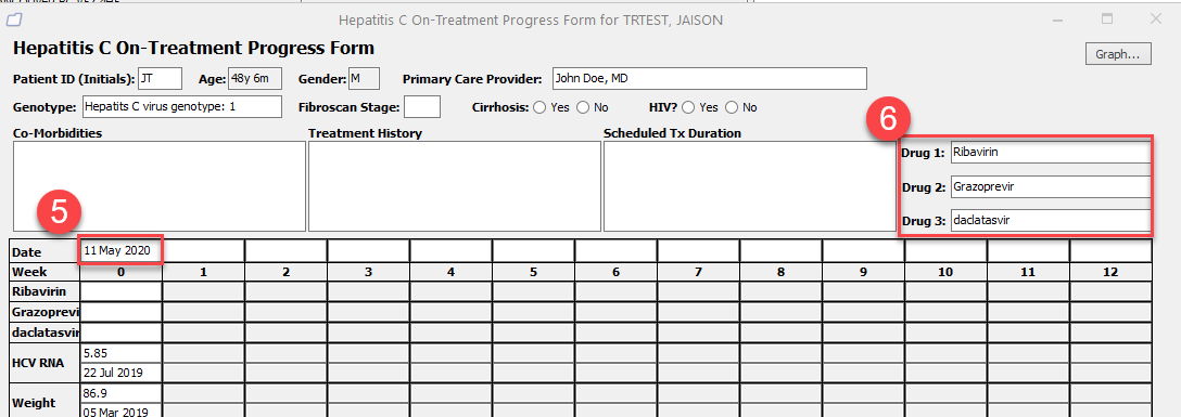HCV On-Treatment Progress Form – Profile EMR User Help