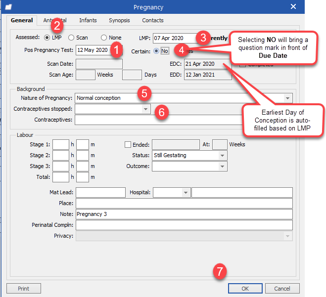 Antenatal Form – Profile EMR User Help