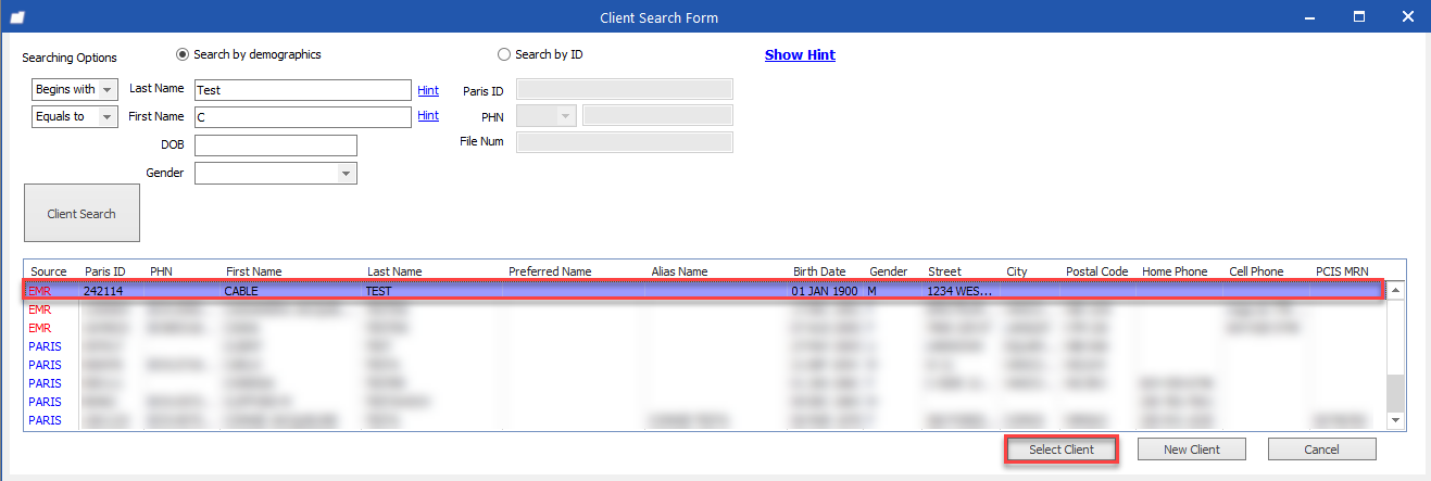 Client Registration Form – Profile EMR User Help