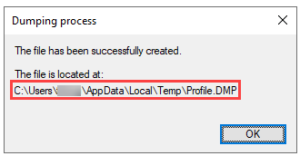 Access Violation Error and Creating a Dump File – Profile EMR User Help