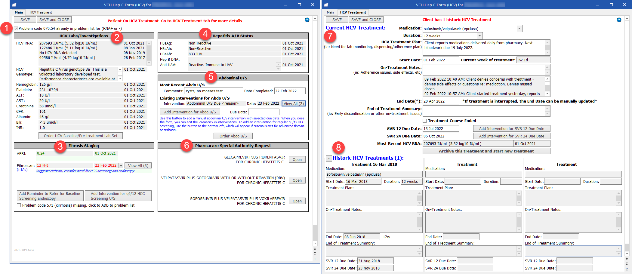 Hep C (HCV) Form – Profile EMR User Help