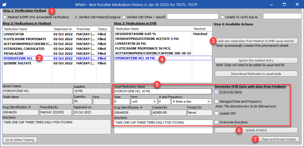 Medication Reconciliation (Med Rec) Tool – Profile EMR User Help