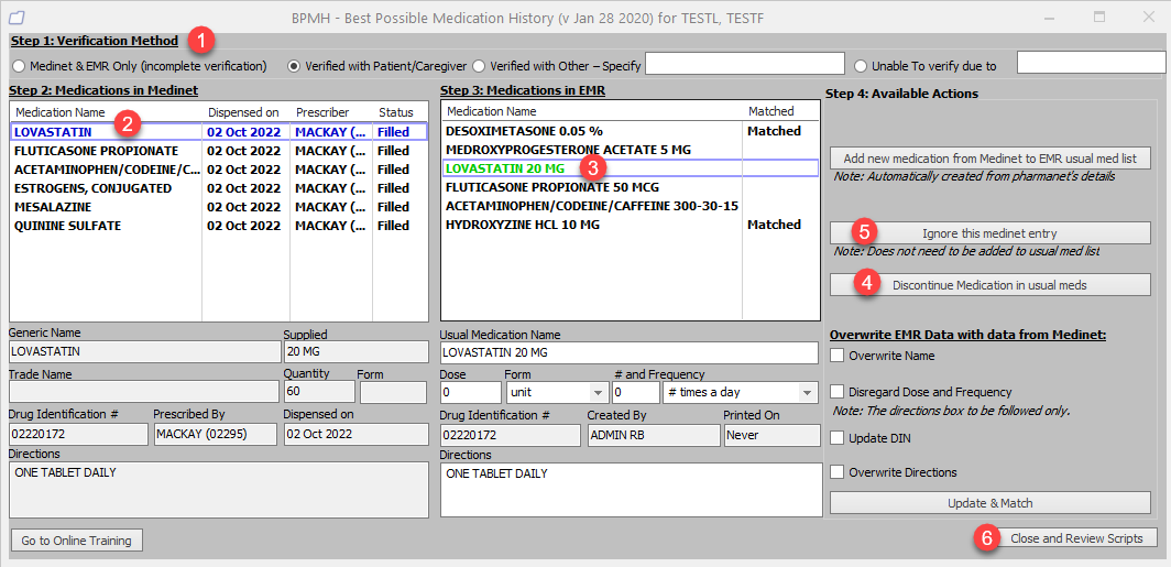 Medication Reconciliation (Med Rec) Tool – Profile EMR User Help