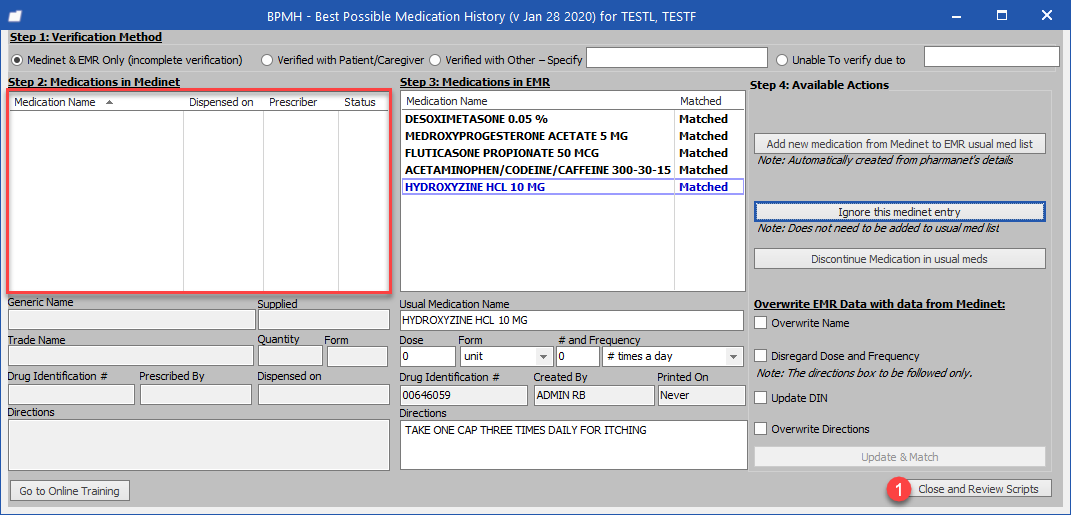 Medication Reconciliation (Med Rec) Tool – Profile EMR User Help