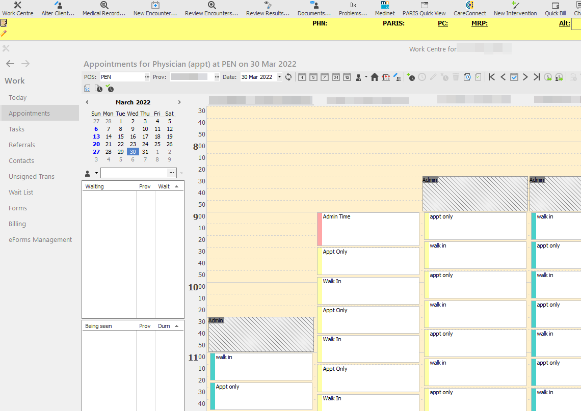 Manage Appointments in Profile EMR (for Admin) – Profile EMR User Help