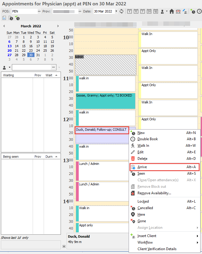 Manage Appointments in Profile EMR (for Admin) – Profile EMR User Help